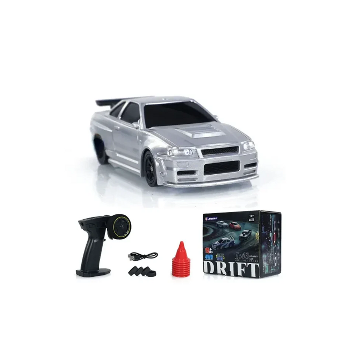 2.4G RC Drift Car 1/43 4WD Remote Control Car High Speed Four Wheel Dr ...