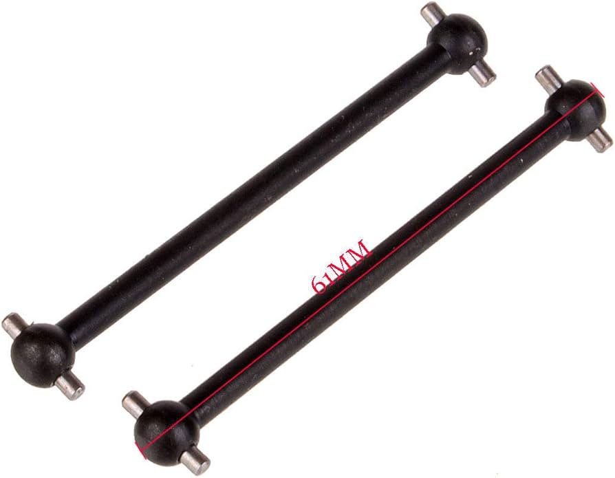 HSP 02003 Steel Front Dog Bone/Centre Dog Bone 61mm 2P RC HSP 1:10th C ...