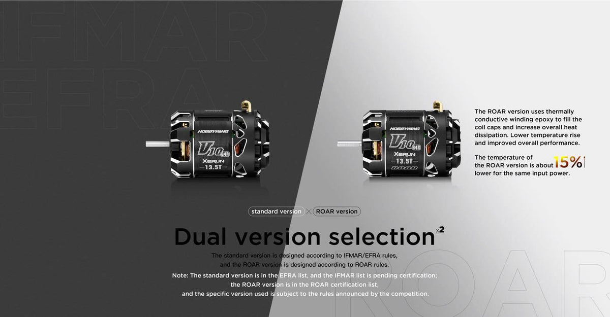 HOBBYWING XERUN-V10-17.5T-BLACK-G4R-ROAR #HW30401745 – RcRaceControl