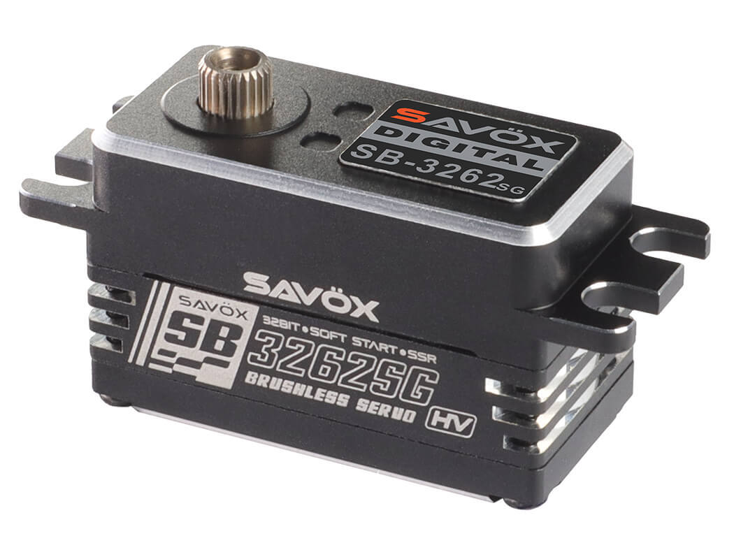 SAVOX HV LOW PROFILE BRUSHLESS CNC SERVO 28KG/0.08S@7.4V #SAV-SB3262SG ...