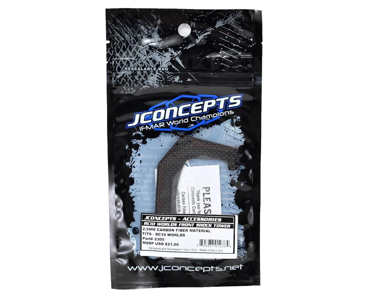 JConcepts RC10 Worlds 2.5mm Carbon Fiber Front Shock Tower #JCO2305 ...
