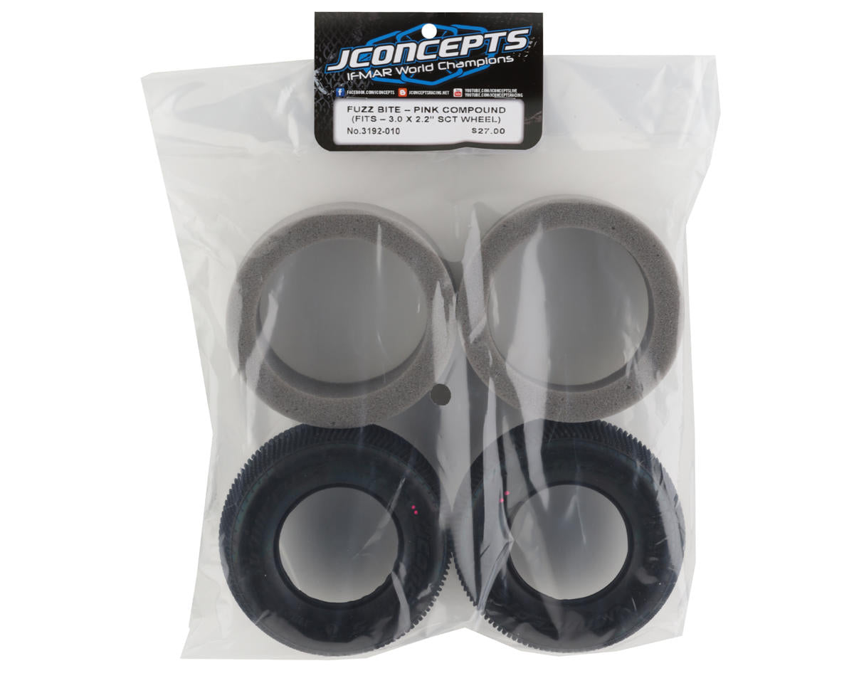 JConcepts Fuzz Bite Carpet Short Course Tire (2) (Pink) #JCO3192-010 ...