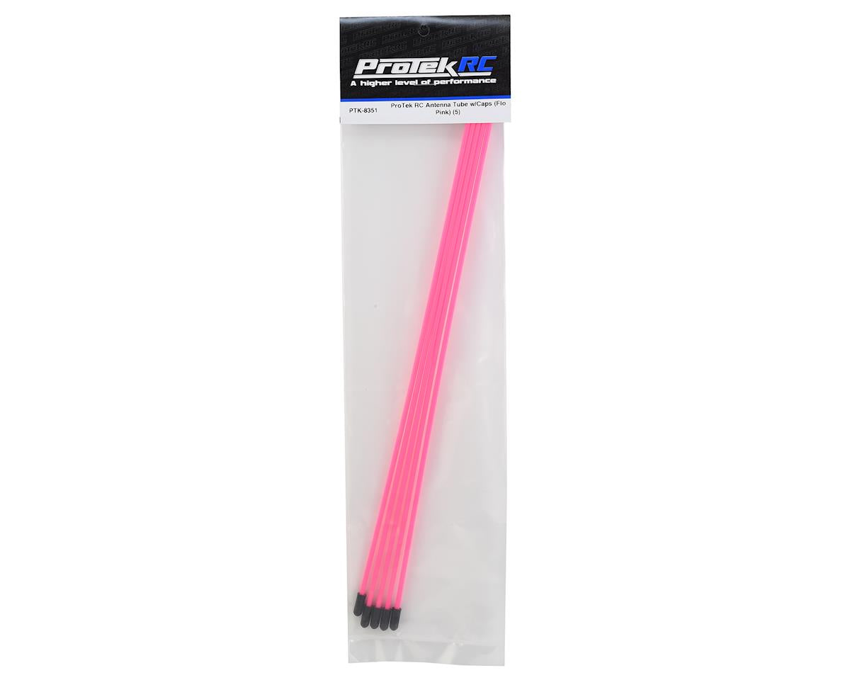 ProTek RC Antenna Tube w/Caps (Flo Pink) (5) #PTK-8351 – RcRaceControl