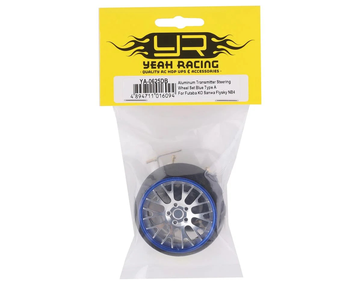 Yeah Racing Type A Aluminum Transmitter Steering Wheel Set (Blue) #YA ...