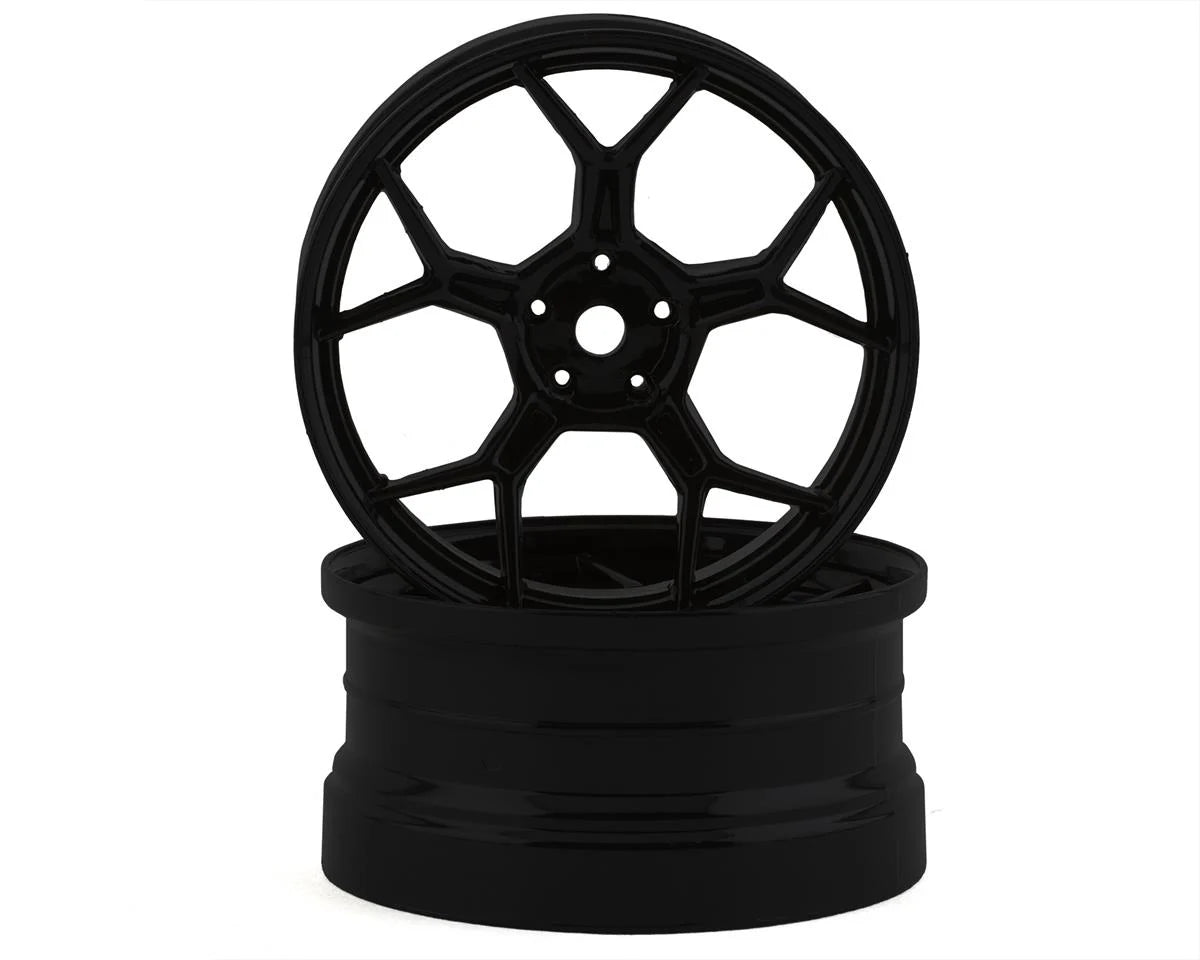 DS Racing Feathery Split Spoke Drift Rim (Matte Black) (2) (6mm Offset ...