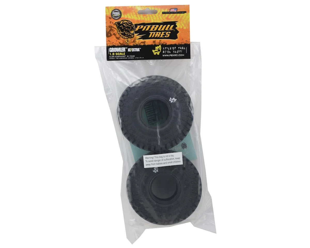Pit Bull Tires Growler AT/Extra 1.9" Scale Rock Crawler Tires (2) (Ali ...