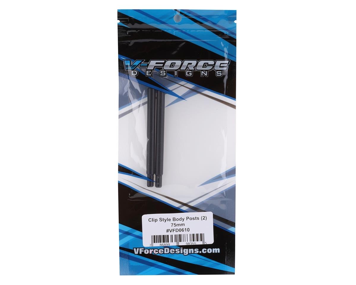 V-Force Designs 75mm Clip Style Body Posts (2) #VFD0610 – RcRaceControl