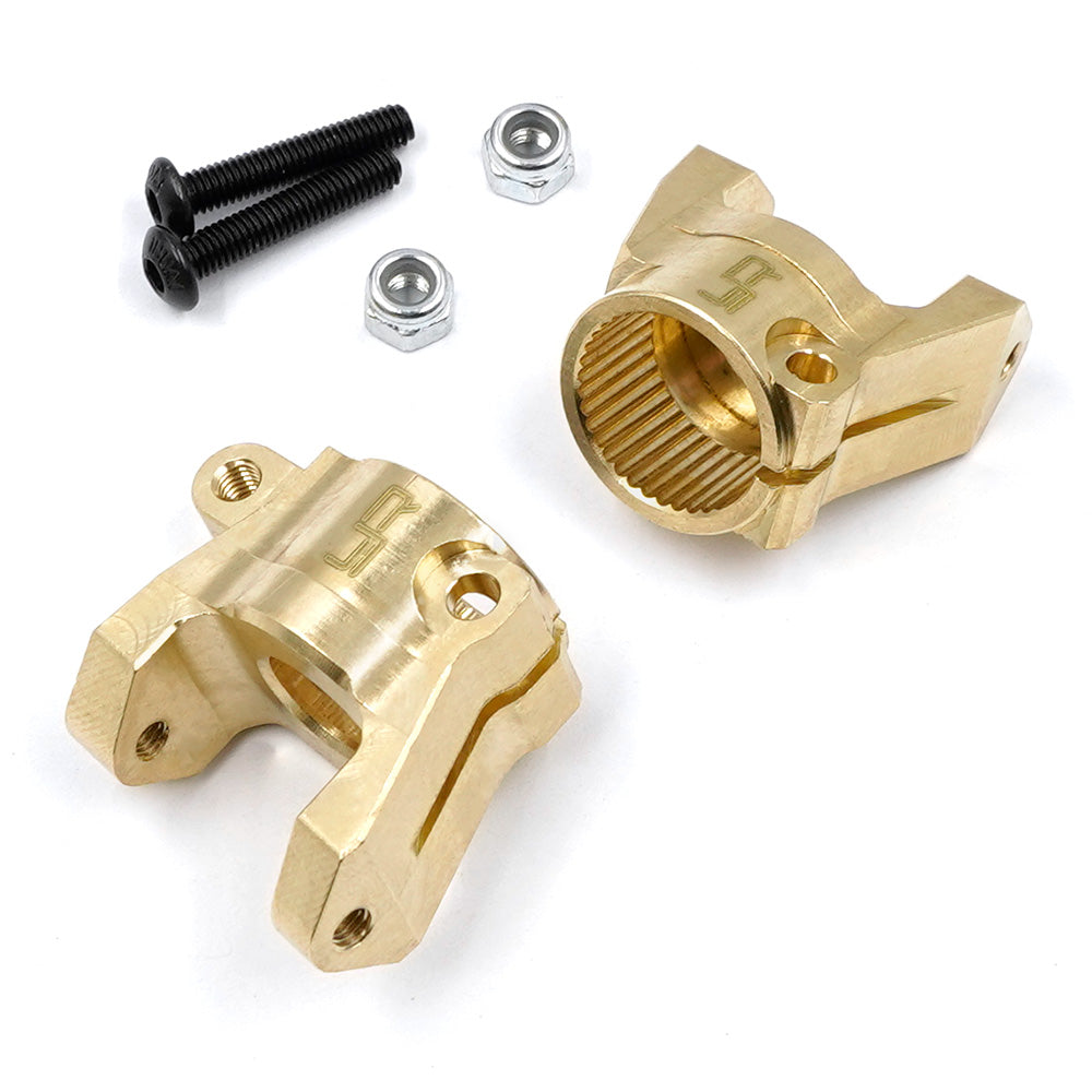 YEAH RACING BRASS FRONT C-HUB SET FOR ELEMENT 1/10 ENDURO #EMED-006 ...