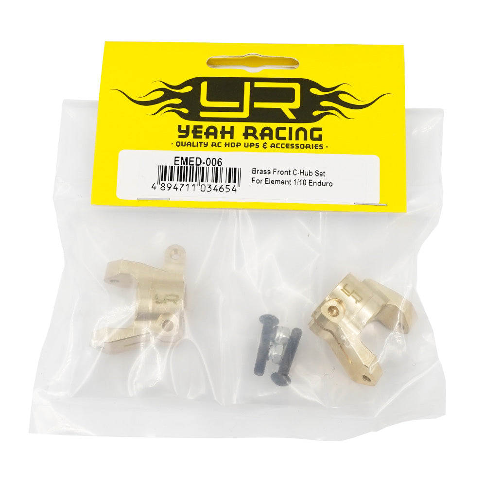 YEAH RACING BRASS FRONT C-HUB SET FOR ELEMENT 1/10 ENDURO #EMED-006 ...