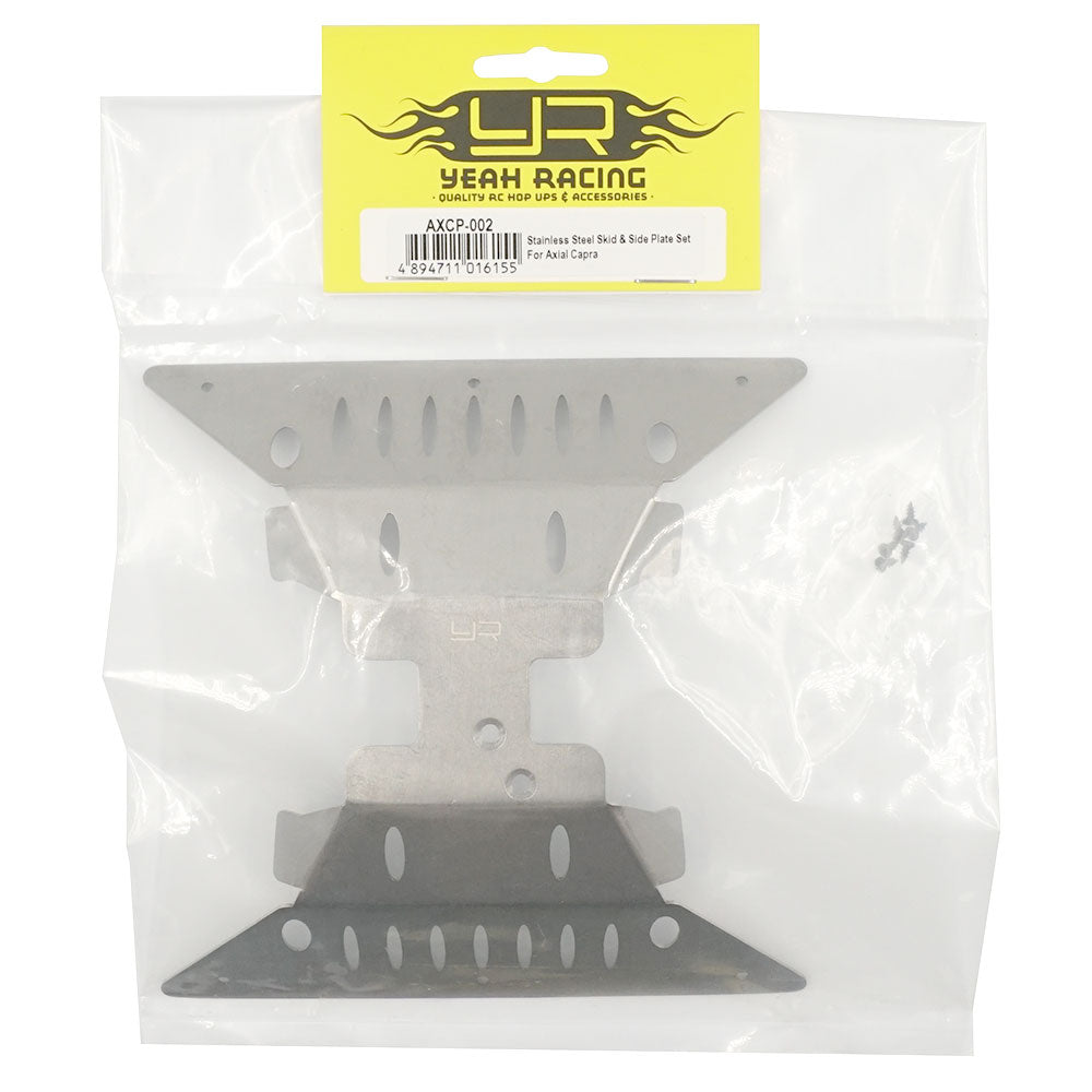 STAINLESS STEEL SKID & SIDE PLATE SET FOR AXIAL CAPRA #AXCP-002 ...