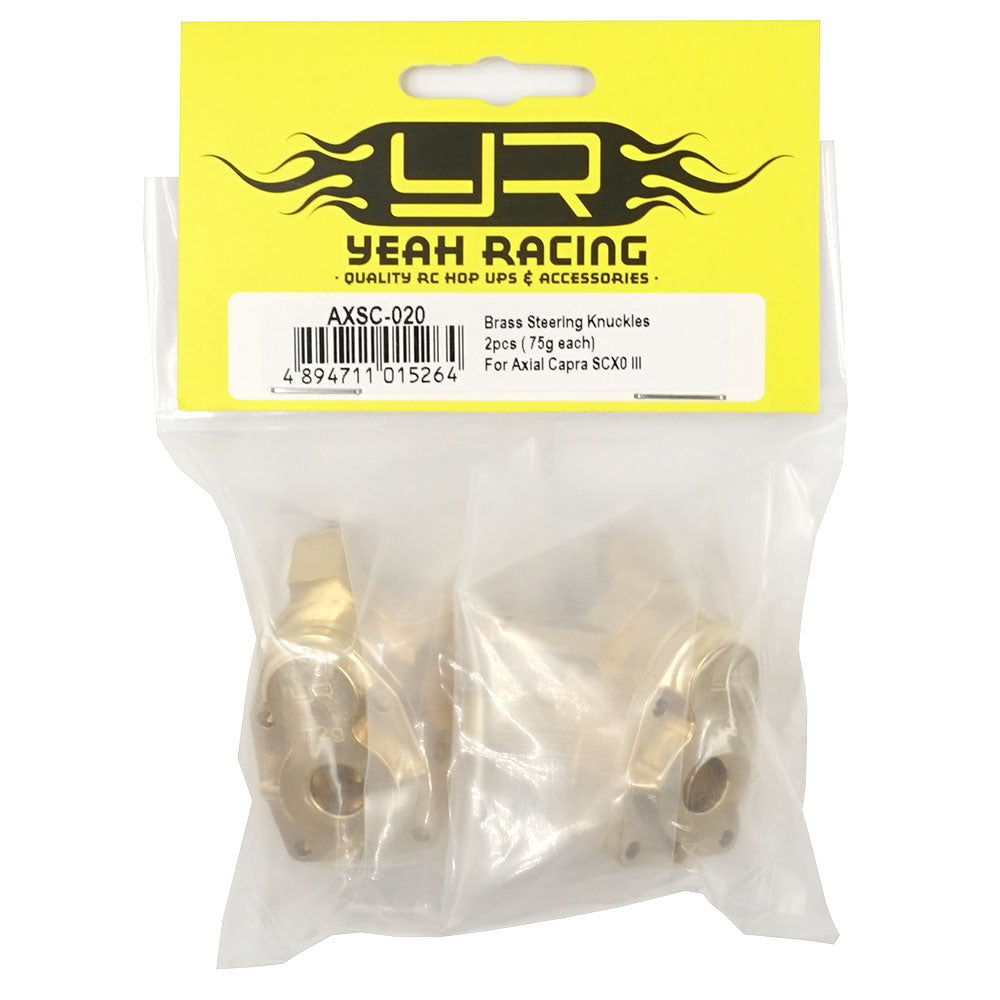 72G BRASS STEERING KNUCKLES 2PCS FOR AXIAL CAPRA SCX0 III #AXSC-020 ...